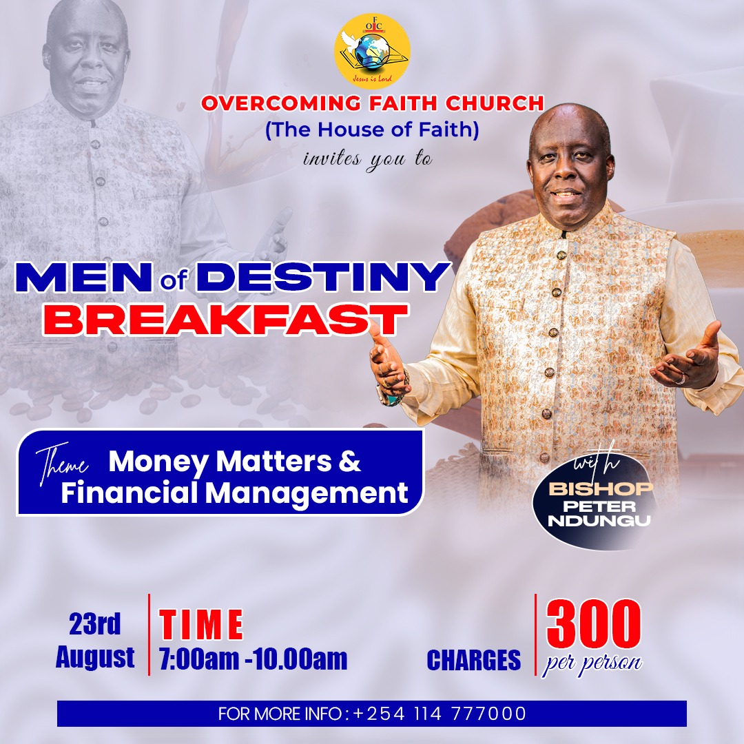 Men of Destiny Breakfast - August 2025 Edition | Overcoming Faith Church